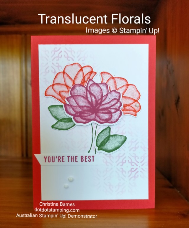 Stampin’ Up! Creativity Now Translucent Florals | Dot Dot Stamping Designs